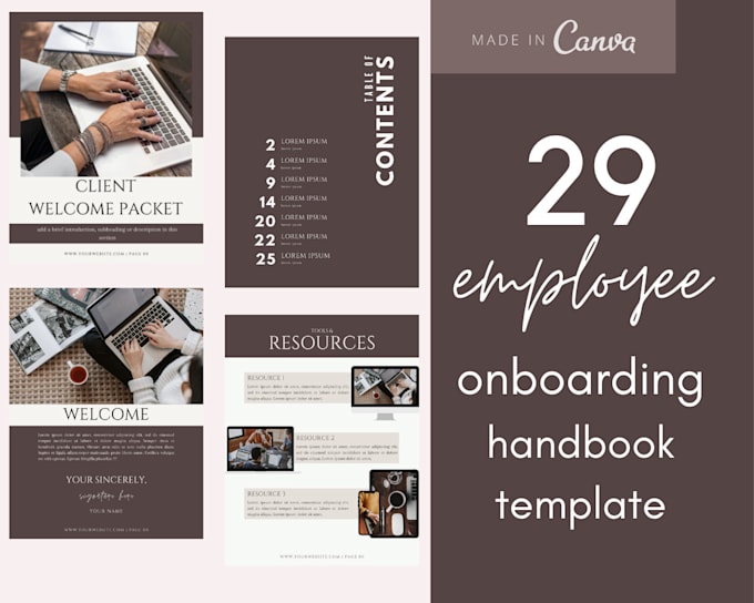Design an employee welcome packet or employee onboarding by ...