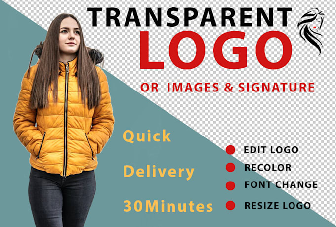 Do transparent and resizing logo, signature, images, by Pirhardesigner ...