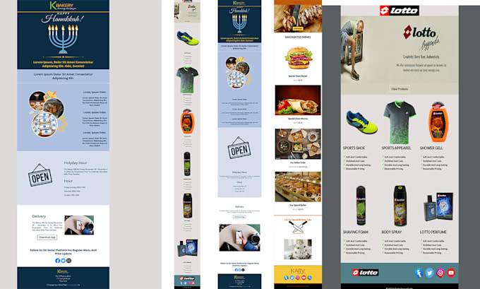 Design an attractive and responsive email template by Reza444 | Fiverr