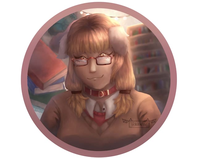 Create a digital painting for your profile picture by Mersylsette | Fiverr