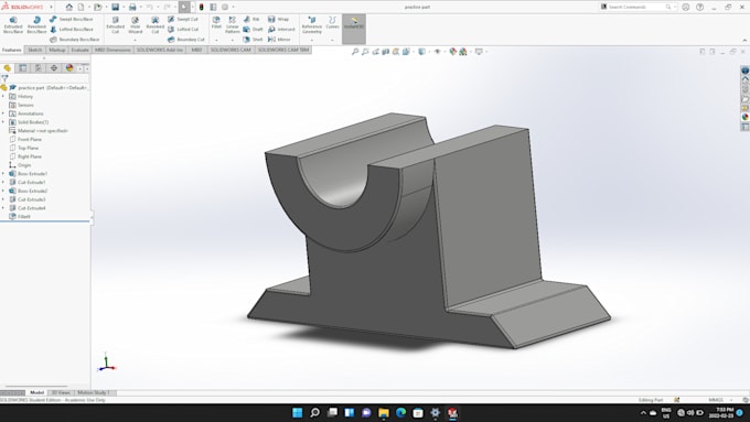 Create good looking cad 3d design with solidworks by Davis874 | Fiverr