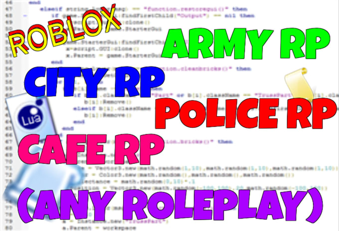 Script roblox roleplay game by Martin5555555 | Fiverr