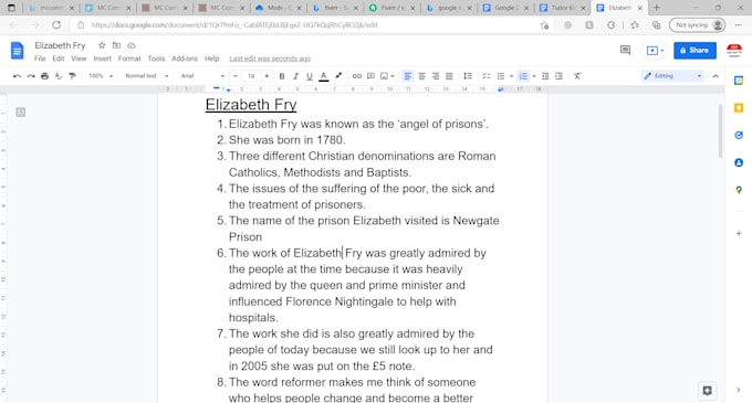 Research topics and create information booklets for you on google docs ...