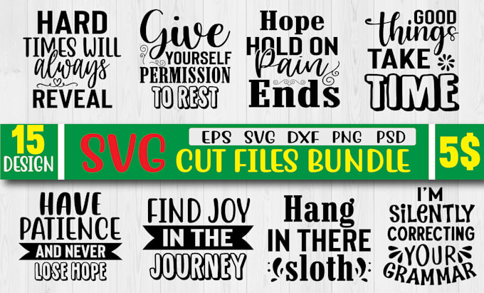 Make unique svg, cut files, png, svg bundle design by Creativemind574 ...