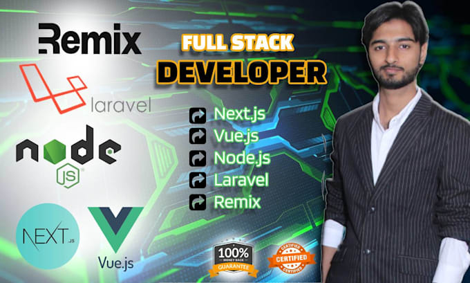 Build Custom Websites Using Laravel Nextjs Vuejs And Remix By Sameer