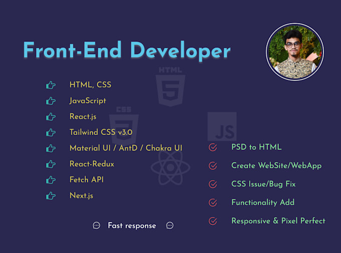 Develop web applications with react by Alif_haider | Fiverr