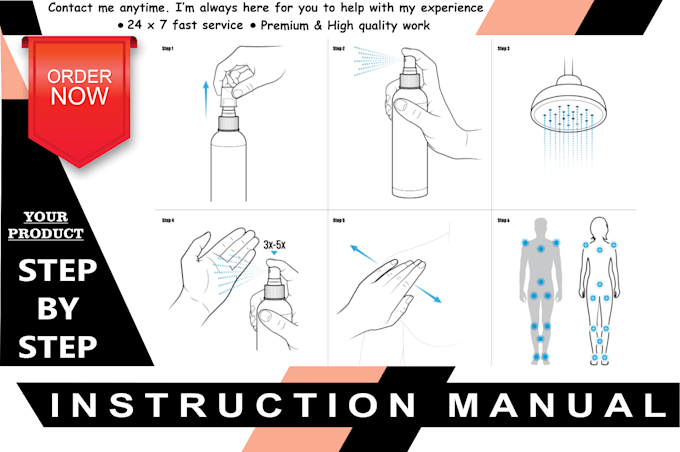 Design instruction manual, step by step for your product by ...