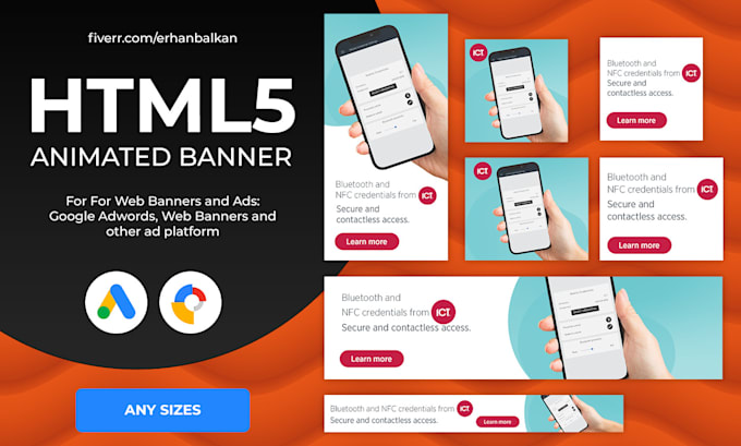 Design html5 banner ads with high end quality by Erhanbalkan | Fiverr