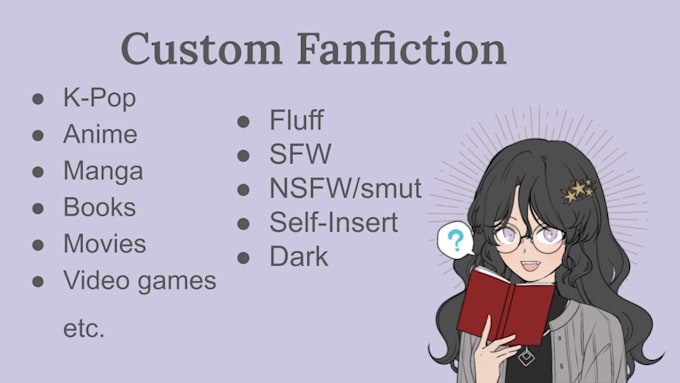 Write fanfiction for you by Bibbykins | Fiverr