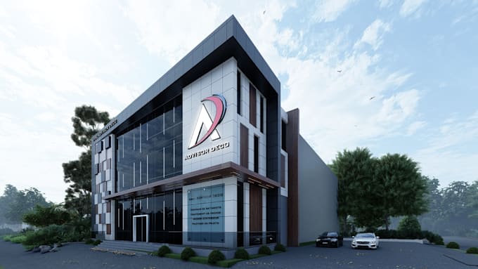 Architecture 3d model conception by Amineboulbene | Fiverr