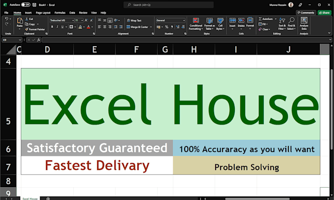 Do any microsoft excel formula, excel macro, excel vba by Munnaone | Fiverr