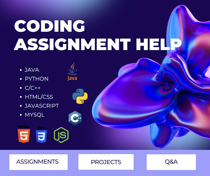 Do java, python, c, html, css, js assignments and projects by ...