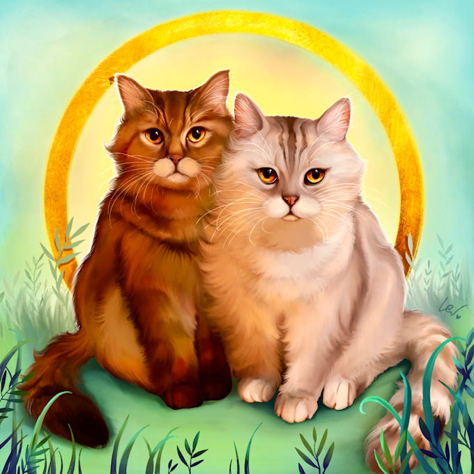 Illustrate your beloved pet by Levillustration | Fiverr