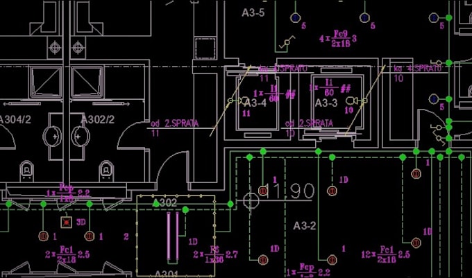 Design electrical circuits and equipments on autocad by Muhammadasad130 ...