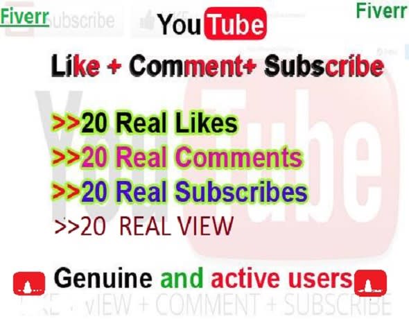 View,like,comment,subscribe your youtube videos by Mackjohan | Fiverr