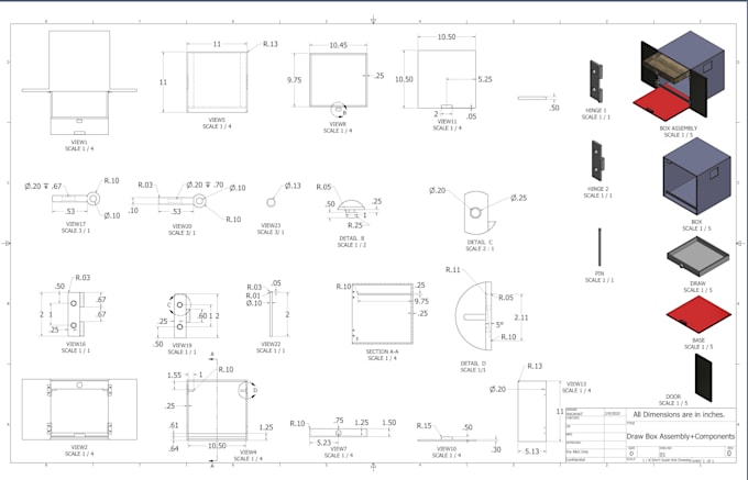 Do 3d and 2d cad modeling, product design using autocad, inventor and ...