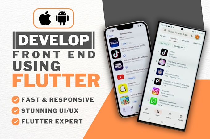 Develop front end using flutter for ios and android apps by Mumer466 ...