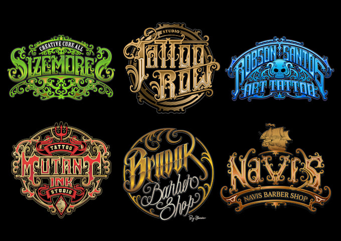 Create a hand drawn vintage lettering logo by Johndrawing | Fiverr