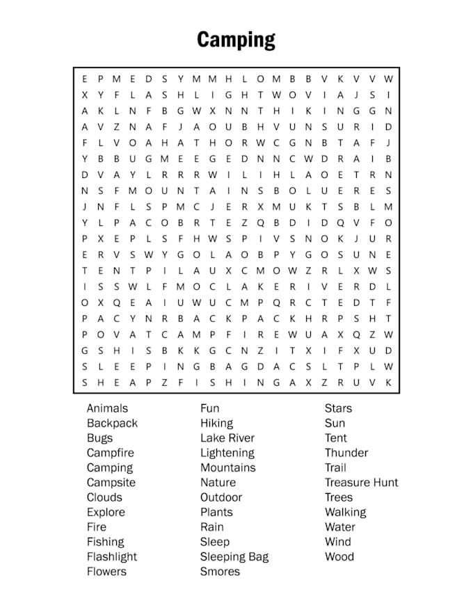Create custom word search puzzles from your list of words by ...