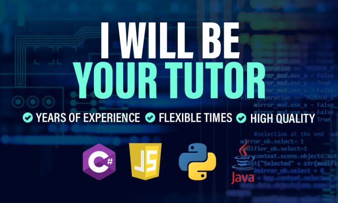 Be Your C Sharp Javascript Java Python Programming Tutor By Hamzana1