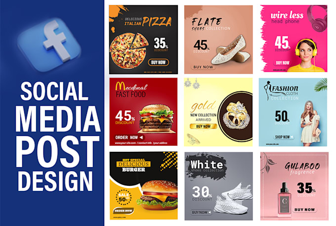 Design unique social media posts or facebook ads by Rizo_creations | Fiverr
