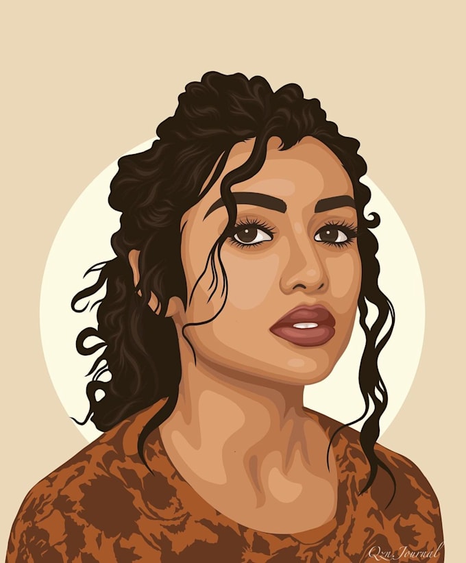 Create a face into color vector art portrait by Vaxuna | Fiverr