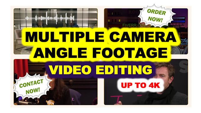 Do weekly audio and video editing of multiple camera angle multicam ...