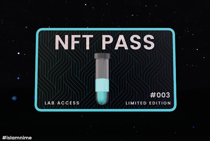 Create 3d rotating nft membership cards or trading cards by Islamnime ...