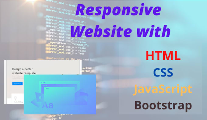 Create a responsive websites in html css javascript by Webdesignermn ...