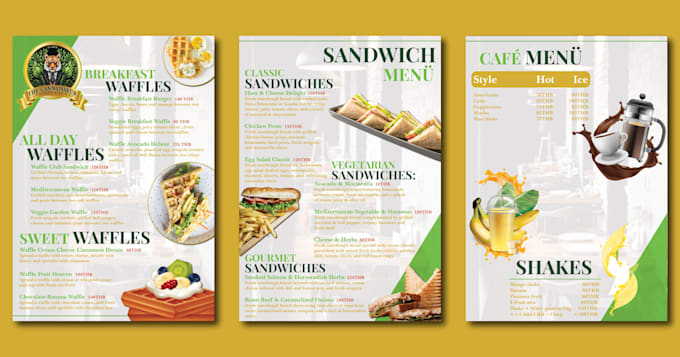 Design restaurant menu, digital menu, food menu card, menu card, food ...