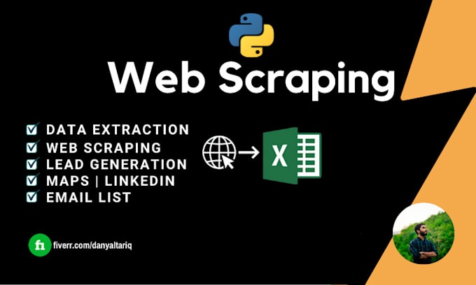 Do web scraping, data extraction, or data mining by Danyaltariq | Fiverr