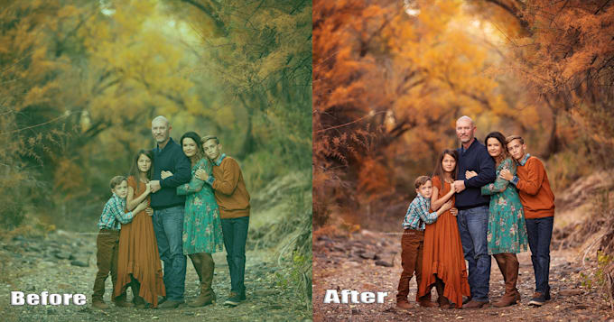 Family photo editing, face clean, filters, effects by Aorponediting ...