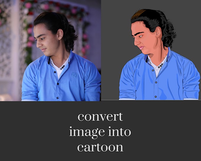 Create cartoon image vector art using adobe illustrator by ...