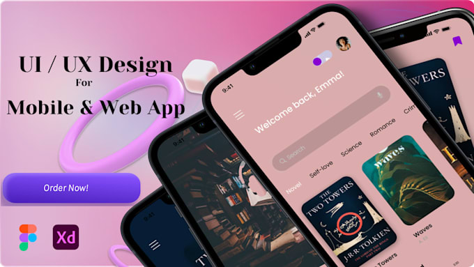 Design ui ux for your mobile or web app by Amedzroemmanuel | Fiverr