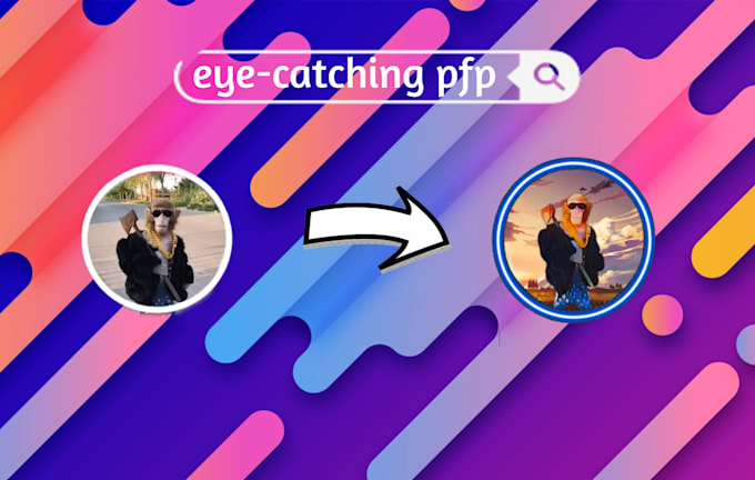 Turn your pofile pic into a eye catching pfp by Basheh | Fiverr