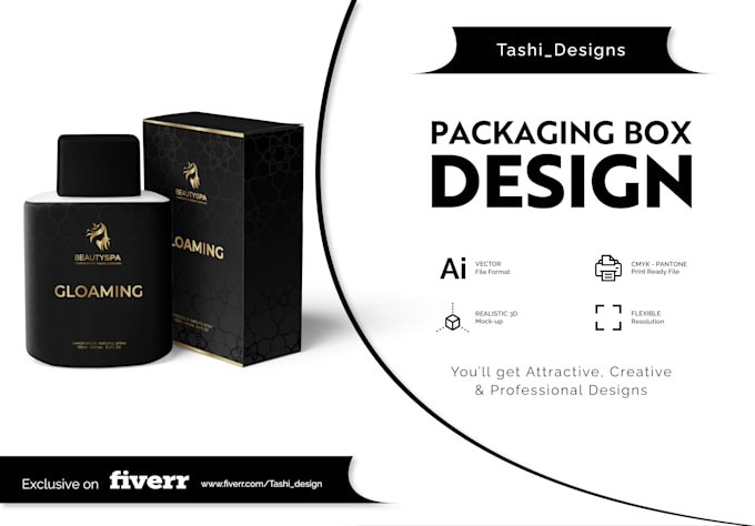 Design product packaging, product label and box design by Tashi_designs ...