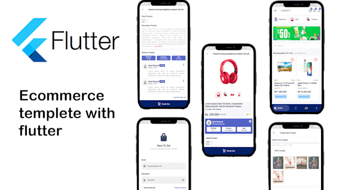 Make app ui ux template using flutter by Daiime | Fiverr