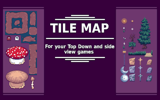 Make pixel art style tile map for your game by Nekanos | Fiverr