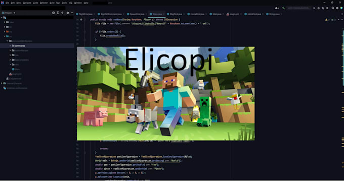 Code a minecraft custom plugin for you by Elicopi | Fiverr