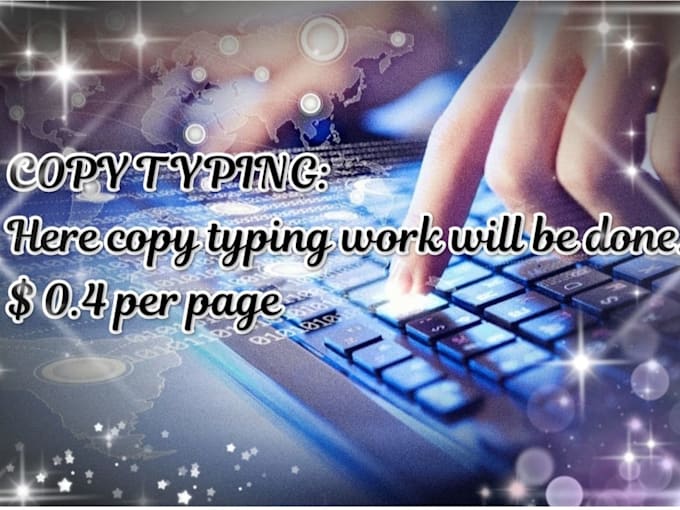 Do copy typing work without error and on time by Srinivasan175 | Fiverr
