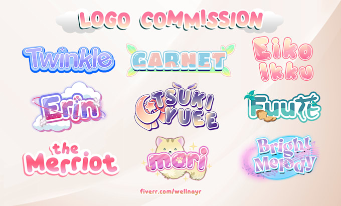 Design a logo for vtuber and streamer by Wellnayr | Fiverr