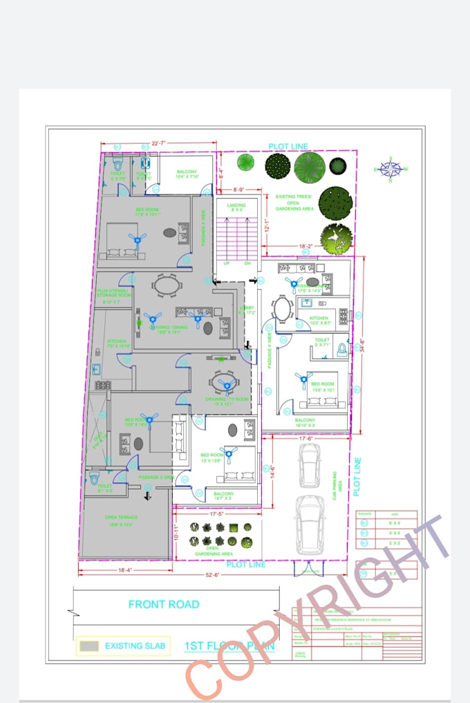 Draw 2d house plan by Civilarch | Fiverr