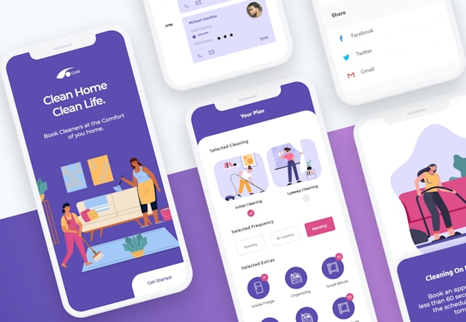 Design android and ios mobile app ui ux design by Asrass | Fiverr