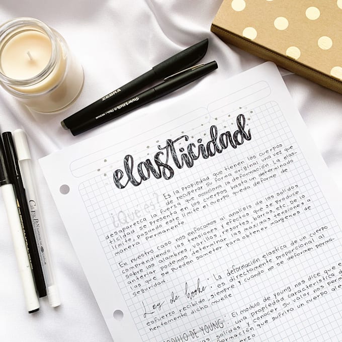 Handwrite study notes and any documents you want in written from by ...