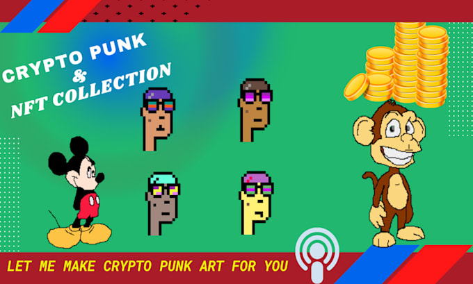 Create cryptopunks art, pixel art and crypto punk collection by Tariqpro1 | Fiverr