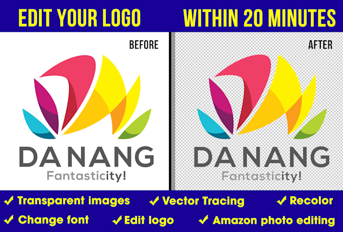 Edit, recreate, transparent logo, vector tracing, amazon photo edit by ...