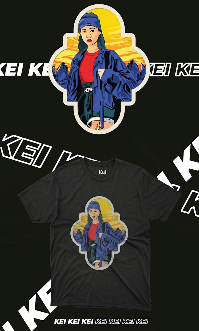 Desain kaos, desain vector by Muklisin | Fiverr