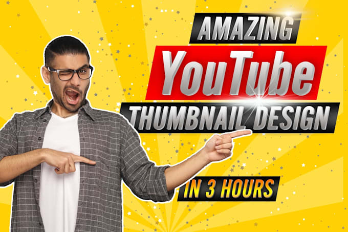 Design amazing eye catching youtube thumbnail in 3 hours by ...