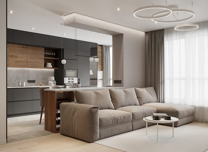 Create 3d visualization of living space and building by Igor_pistyniak ...