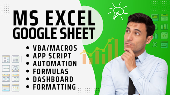 Do excel spreadsheet, google sheets, vba, macro, formulas, scripts by Aliafzal35 | Fiverr